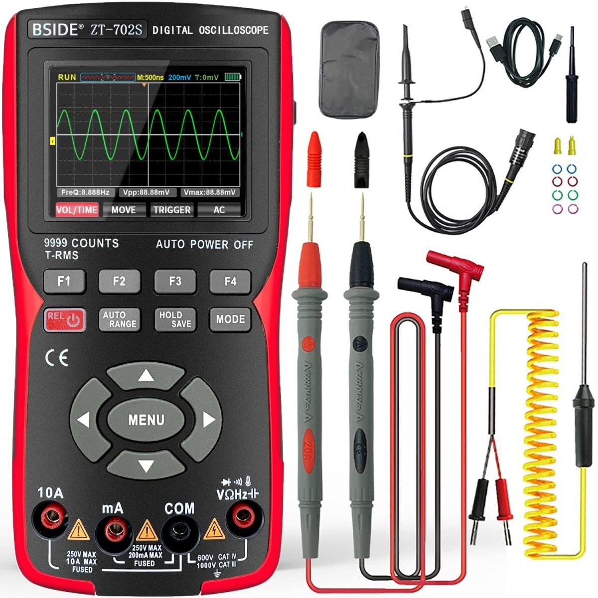 Digital Oscilloscope Multimeter 10Mhz Bandwidth – Avichic.co