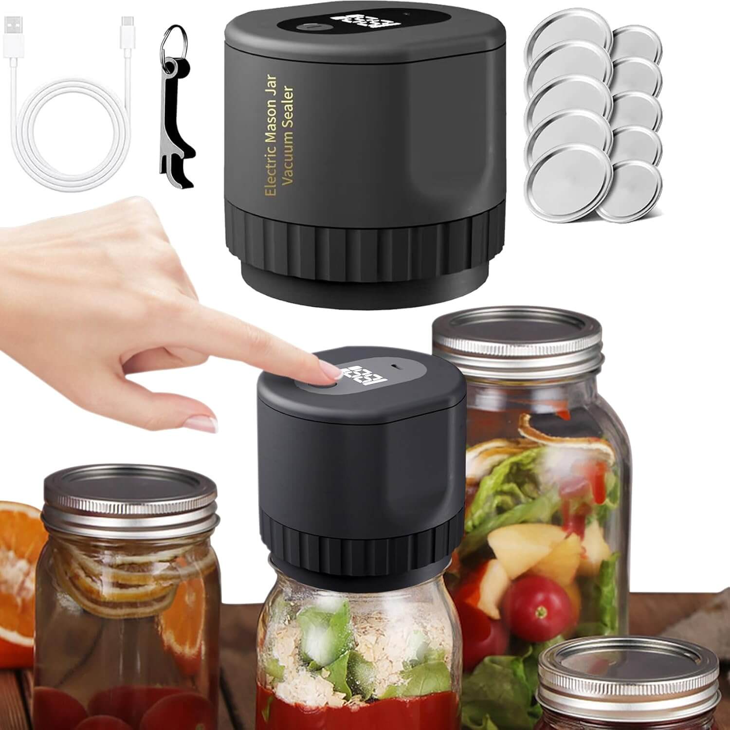 Electric Mason Jar Vacuum Sealer – Avichic.co