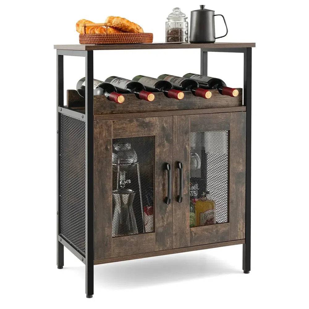 Industrial Wine Bar Cabinet Kitchen Storage Sideboard – Avichic.co
