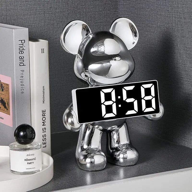 UrbanGlow – Modern Digital Clock in Stylish Teddy Bear Shape – Avichic.co