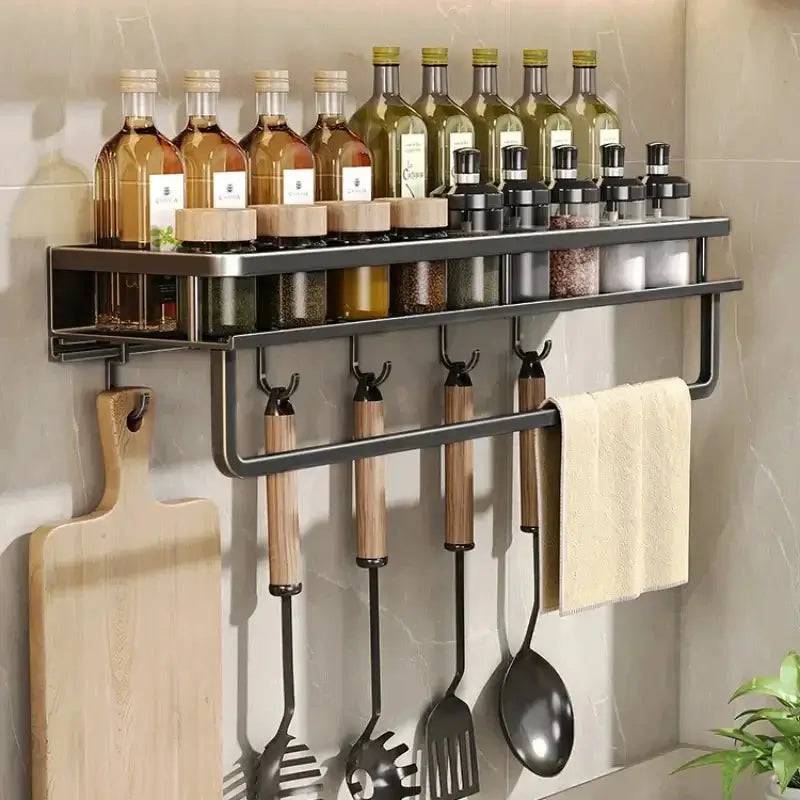 Wall-Mounted Kitchen Shelf & Spice Storage Rack – Avichic.co
