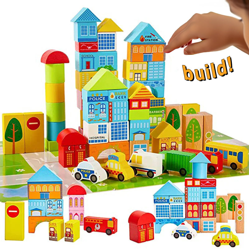 Mini Town Early Education Block Set – Avichic.co