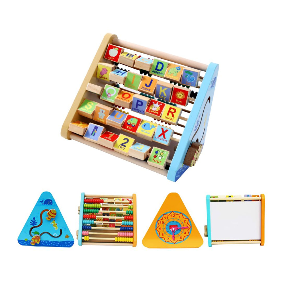 Wooden Montessori Activity Centre Triangle Toys – Avichic.co
